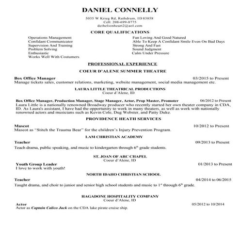 amy's resume | DOCX