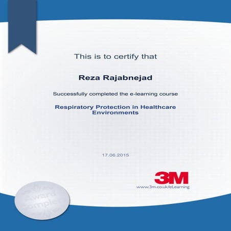 certificate-3M-respiratory protection | PDF
