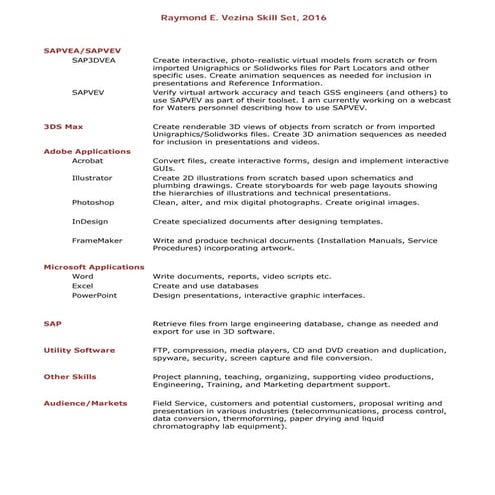 Skill Set May 2016 | PDF | Desktop Publishing | Computer Software and ...