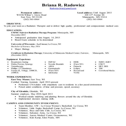 RT Resume | DOCX