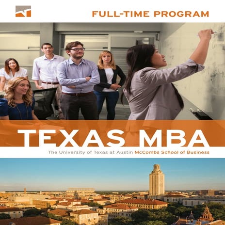 Texas MBA Full-Time Program Brochure | PDF | Undergraduate Education ...