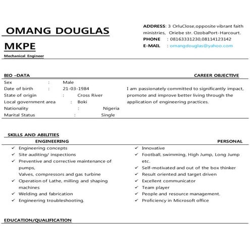 douglas omang | PDF