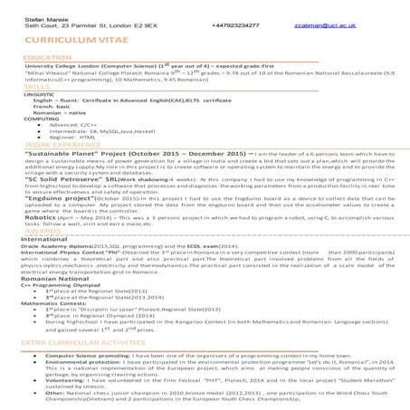 CURRICULUM VITAE | PDF