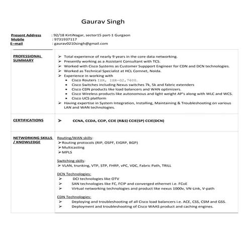 Gaurav Singh-resume | DOC