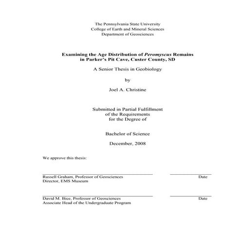 Joel Christine_Bachelor's Thesis-FA2008 | PDF