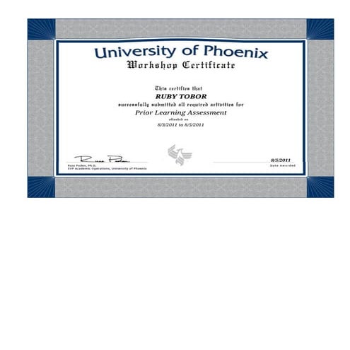 eCampus: Workshop Certificate | PDF