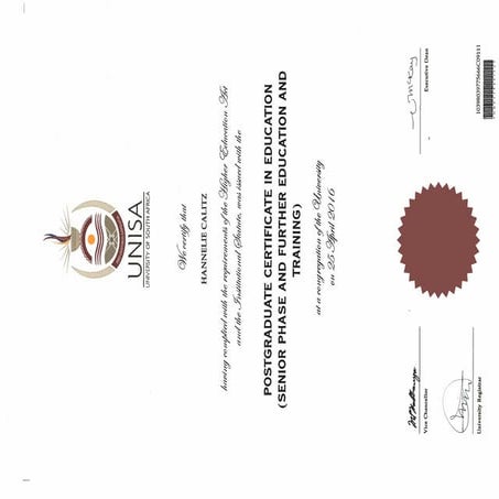 PGCE Certificate | PDF