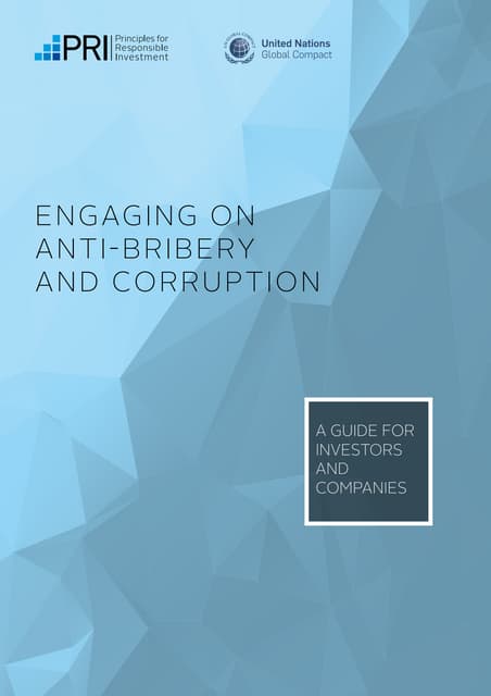 Best practice for anti corruption | PDF
