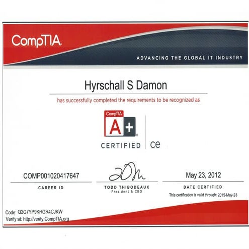 CompTIA A+ Certified | PPT