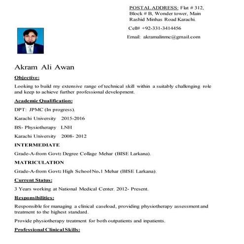 akram awan cv new pic | PDF