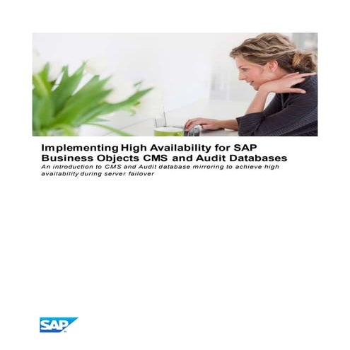 Sap Sql Anywhere High Availability Tutorial For Business Objects Docx