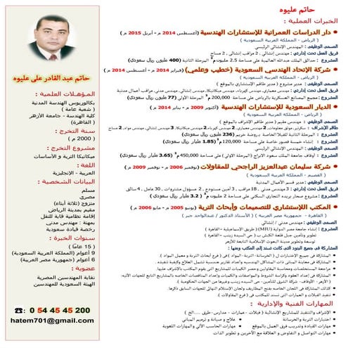 Hatem_Arabic_CV | PDF