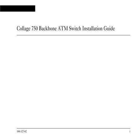 Collage 750 Backbone Switch Installation Guide | PPT