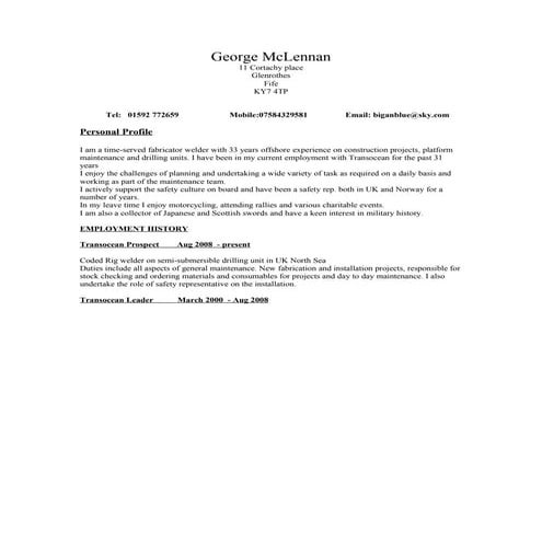 Neil CV 2 | DOC