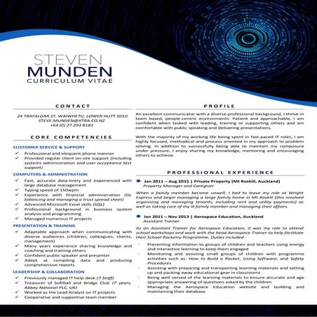 Steven Munden CV 2016 | PDF