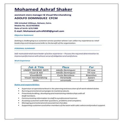 MOHAMED ASHRAF ( CV ) (1) | DOCX