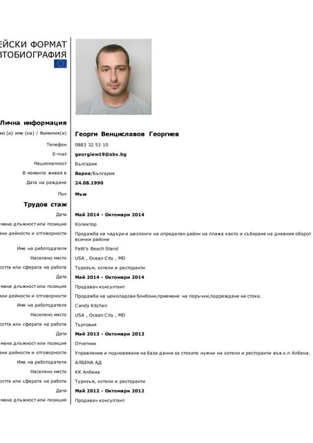 Ilina cv bg (2) | PDF