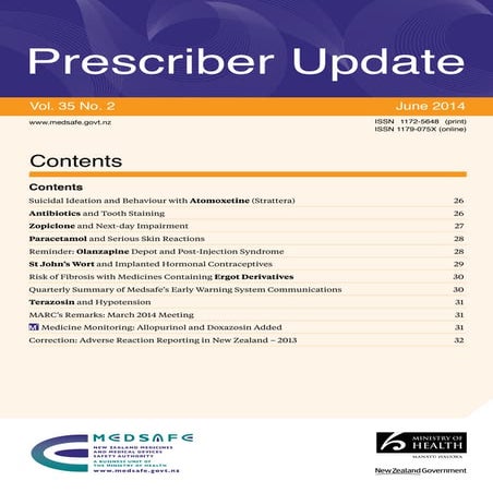 Prescriber Update June 2014 | PDF
