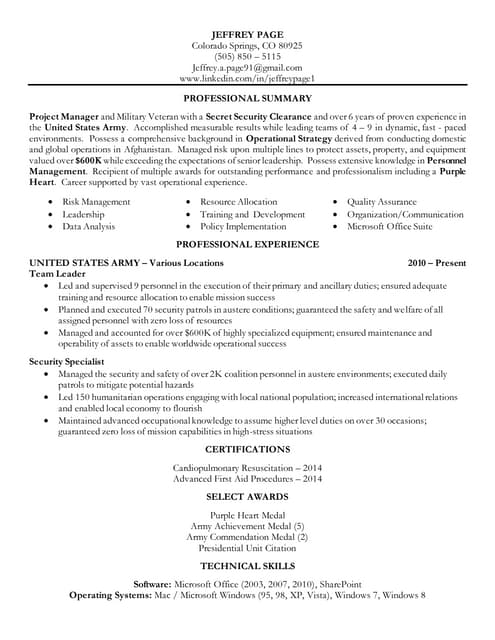 Combination Resume | PDF
