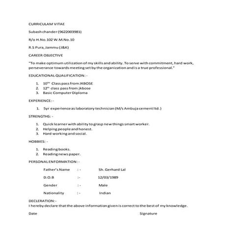 sanjeev thakur cv | DOC