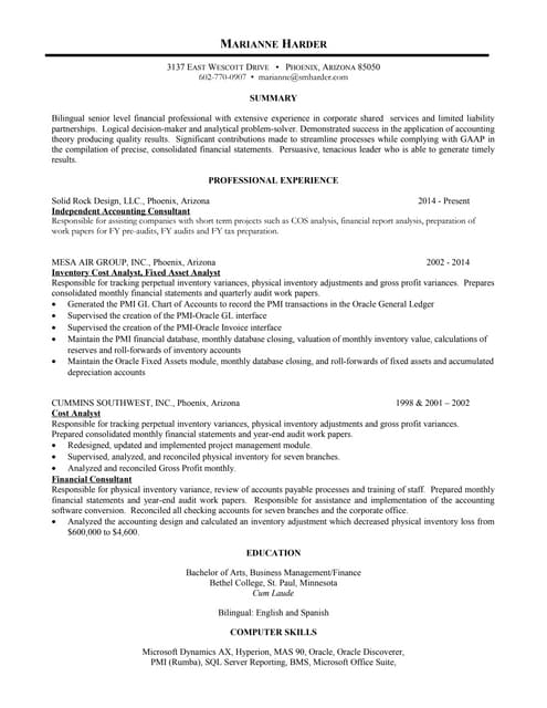 PAC Resume - April 2016 MP v3 | PDF