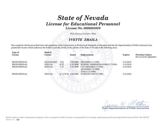 Amy Meador Teacher License | PPT