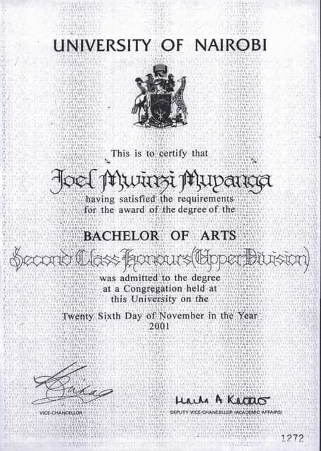 MA certificate | PDF | Education