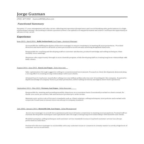 Jorge Guzman (Resume) | DOCX