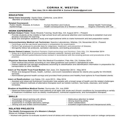 Maria's Resume | PDF