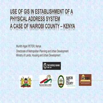 Establishment of a Physical Address System for Nairobi City County ...