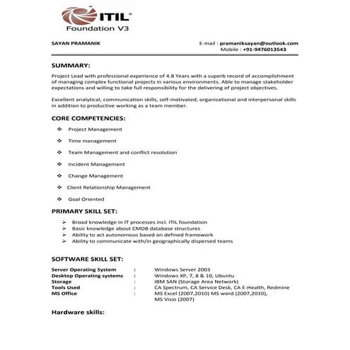 Kashif sm resume | DOCX