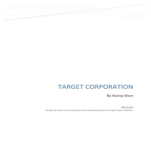 Target Corporation | DOCX