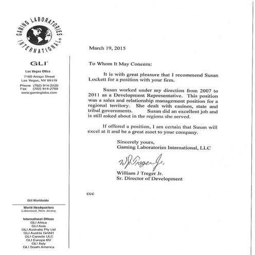 GLI Letter of Recommendation | PDF