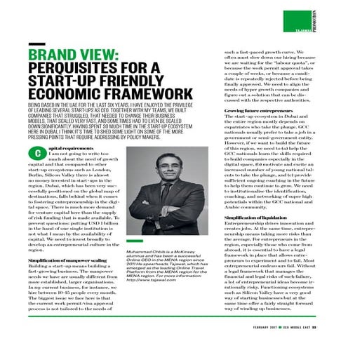 Pre-requisites for a Start-up friendly economic framework | PDF