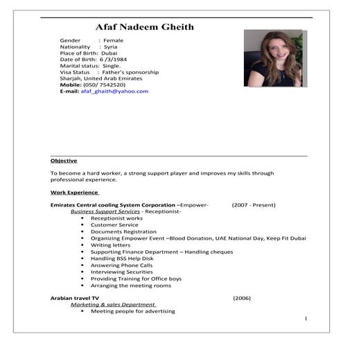 New-Afaf Nadeem - CV-.doc (2 Jun 2016) | PDF