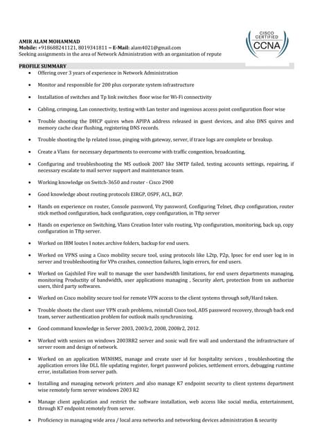 Junior network support engineer | PPT