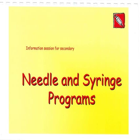 Powerpoint Presentaion for Secondary NSP sites 2003 | PDF