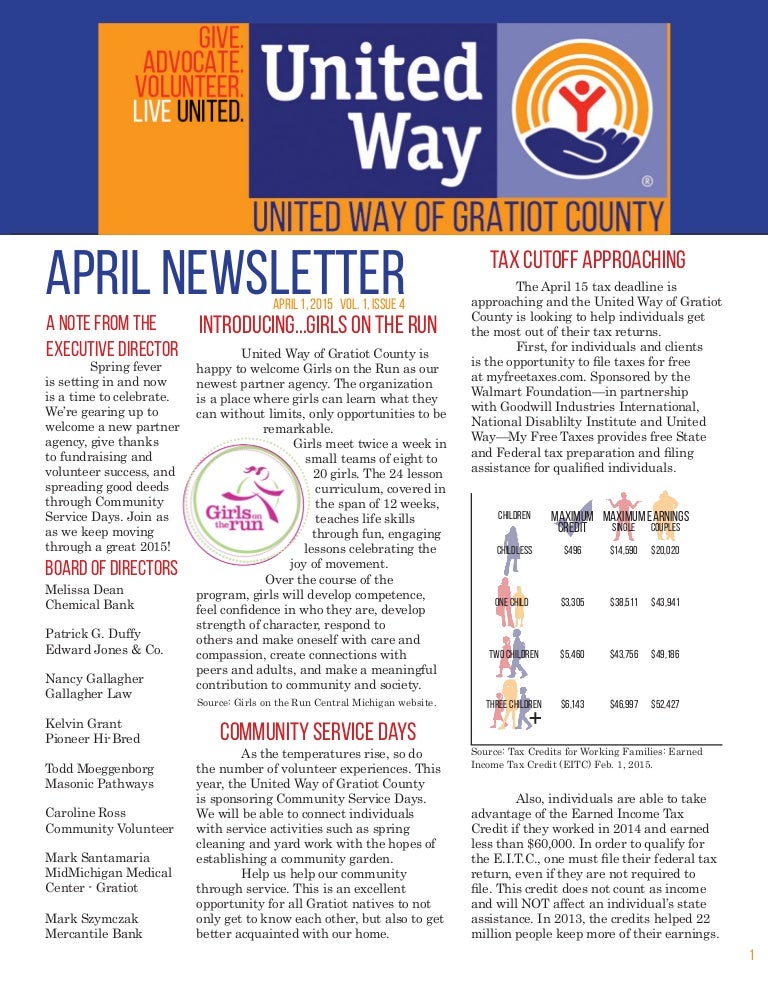 Examples of newsletters for early intervention - makerklim