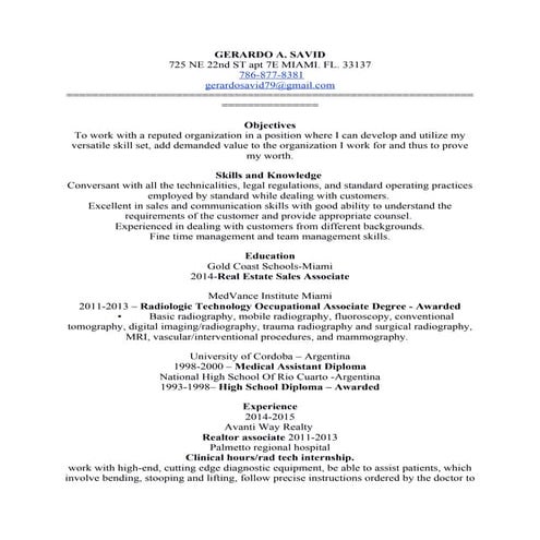 Jason's resume 2016 | PDF