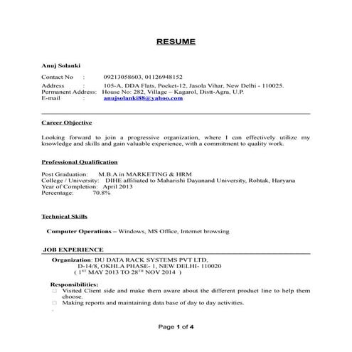 tanushree chatterjee cv | DOCX