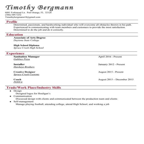 Resume+Template | DOC