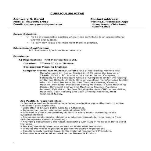 Resume for PPC | DOC