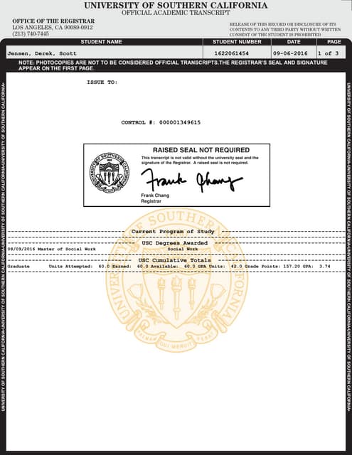 CTU Transcript | PDF