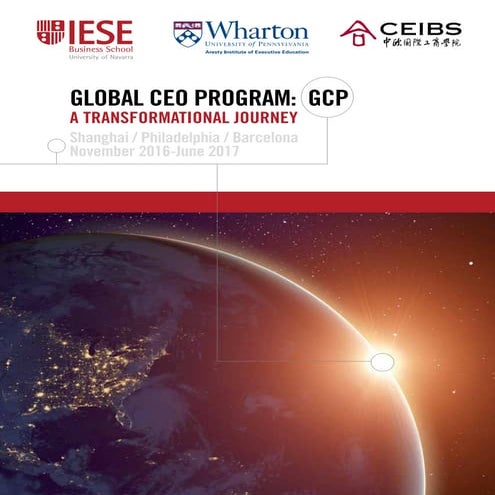 IESE Global CEO Program 2016 | PDF