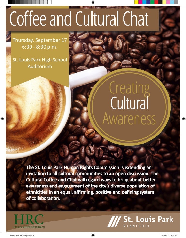 Cultural Coffee & Chat Flyer