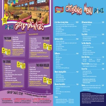 Pinz Group Packages Brochure (1) | PDF