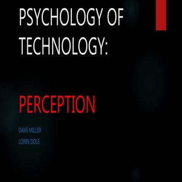 Human Perception | PPT