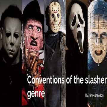 Conventions of the slasher genre | PPTX
