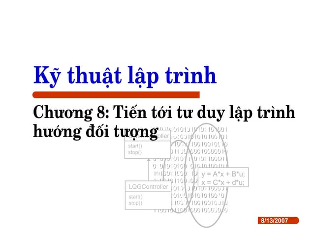 C8 Object Oriented Thinking Ppt