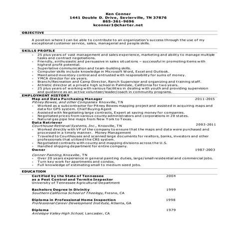 Ken Conner Resume | PDF